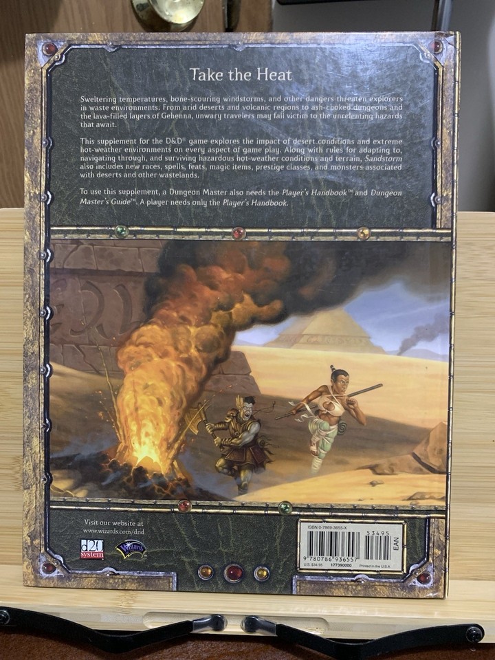 DnD Dungeons And Dragons 3.5 Sandstorm Handbook Hardcover | eBay