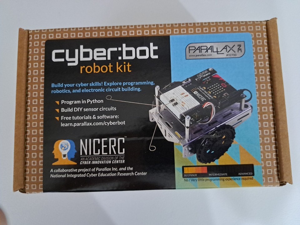 New In Box! cyber:bot robot kit Parallax Inc #32700 NICERC w/ micro:bit ...