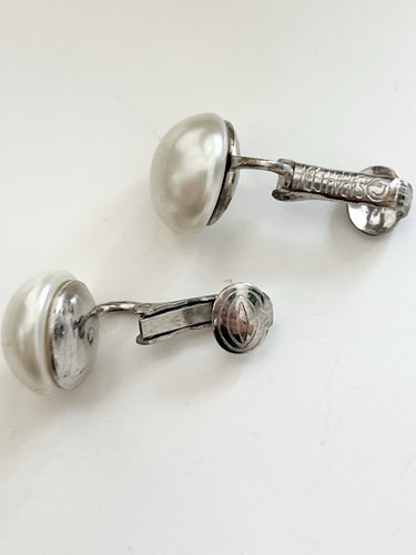 Vintage Sarah Coventry Button Pearl Stud clip on Earrings | eBay