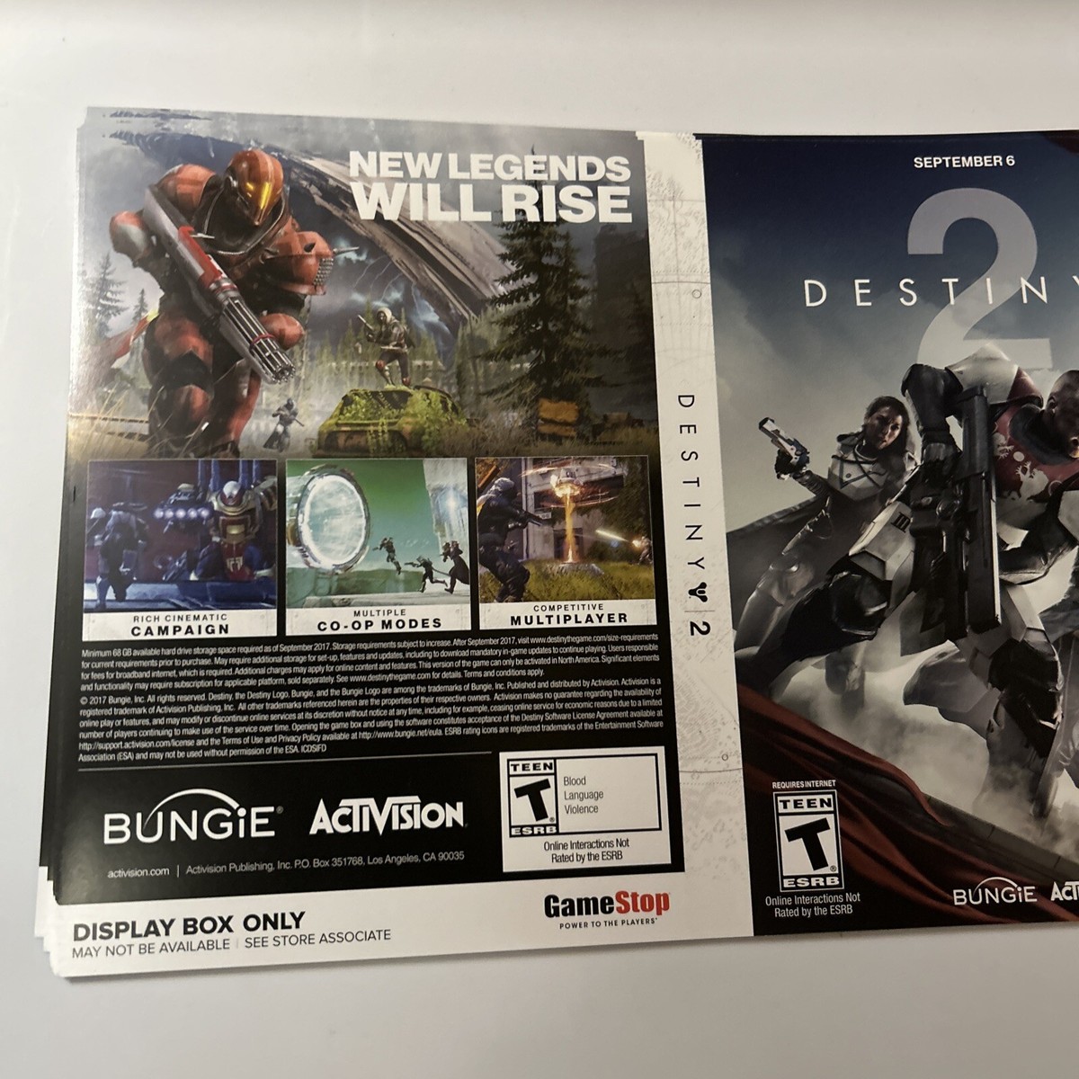 Destiny Box Art Back