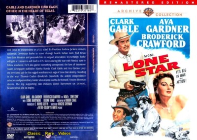 Lone Star ~ DVD ~ Clark Gable, Ava Gardner (1952) 883316351697| eBay
