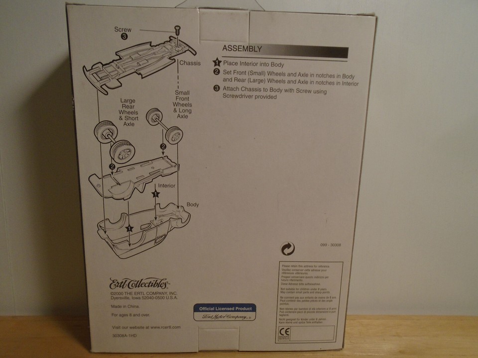 ERTL #30308A 1/64 SCALE '40 FORD SEDAN DELIVERY DIE CAST KIT NEW IN BOX ...