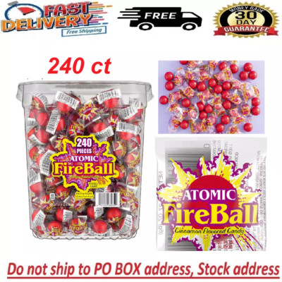 Atomic Fireballs Candy, 4.05 Pound Bulk Candy Tub | eBay