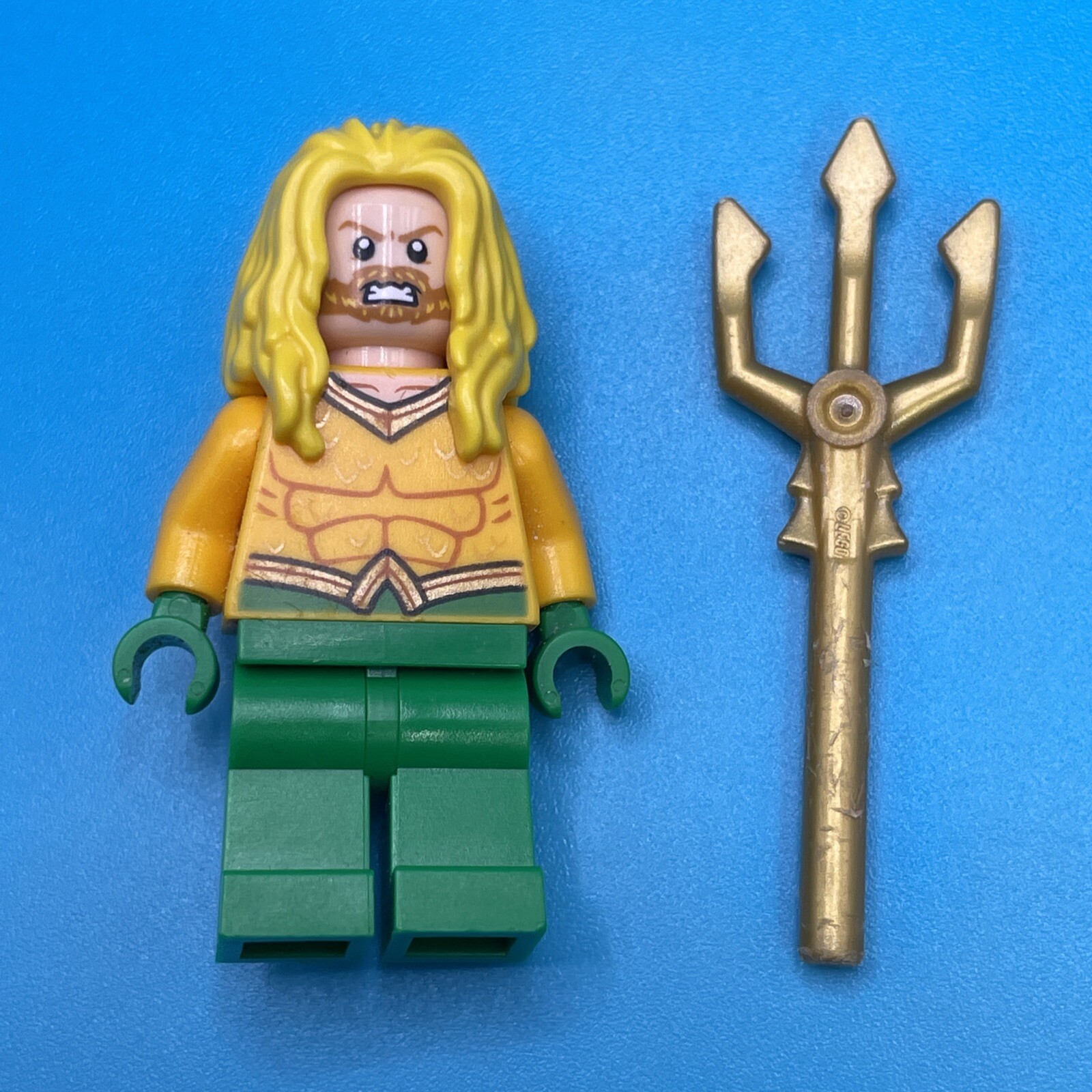 Lego DC Super Heroes Aquaman Minifigure 76116 w/ Trident | eBay