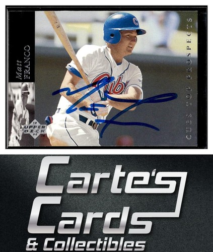 Matt Franco 1994 Upper Deck Minors #242 Iowa Cubs TTM/IP Signed ...