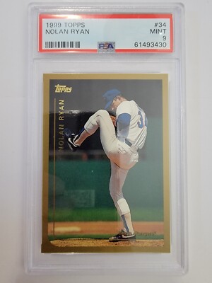 1999 Topps "GOLD" Nolan Ryan #34 Texas Rangers PSA 9 | eBay