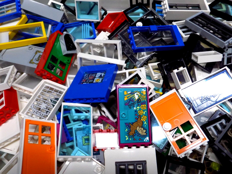 40 piece!!! Lego Windows and Doors Super Fun Lot {WASHED} | eBay