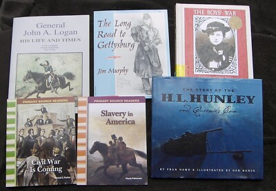 6 BK Civil War Kids General John Logan His Life Hunley Submarine Boy ...