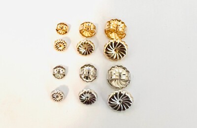 14K Fine Gold Jumbo Push Back Butterfly Replacement Backing for ...