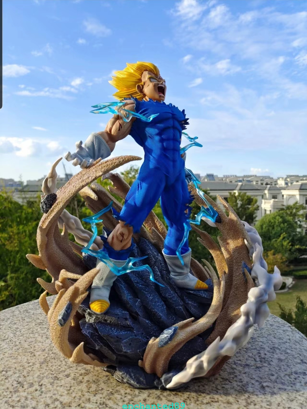 BT Studio DragonBall DBZ Explosion Majin Vegeta GK Resin Painted ...