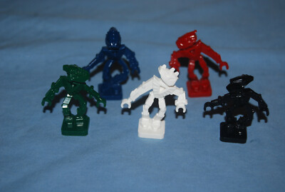 F Lego Bionicle Mini Lot 5 Pieces 51636 51638 51637 51635 51640 Toa ...