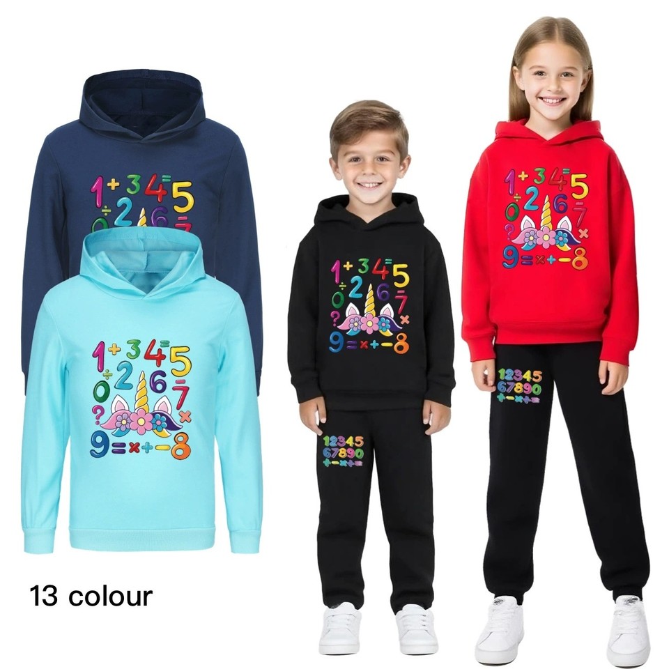 Numbers Day Kids Hoodie Top Math Symbol Jumpers Sweatshirt National ...