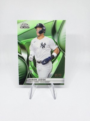 2025 Topps Chrome Black Baseball Aaron Judge #99 Green /99 | eBay