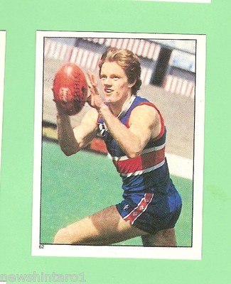 1983 FOOTSCRAY BULLDOGS SCANLENS VFL STICKER - #62 BRIAN CORDY | eBay ...