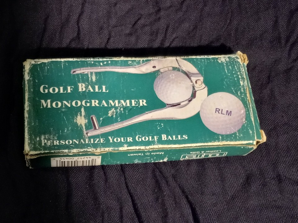 Park Avenue Golf Ball Monogrammer Personalize Golf Balls Chrome-Plated ...