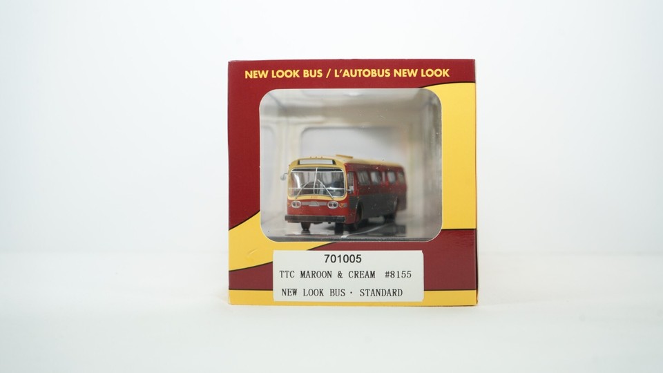 Rapido Trains 1/87 HO New Look Bus Toronto Transit TTC Maroon Cream ...