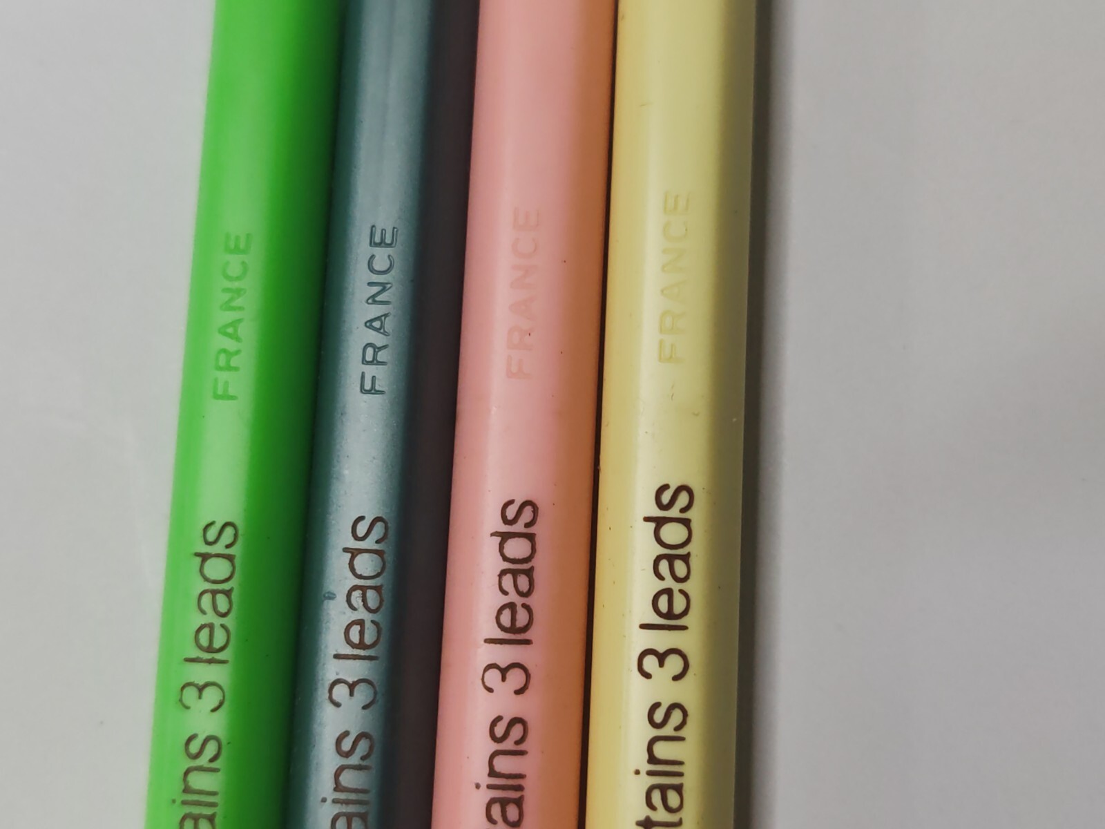 Bic New Vintage Very Rare Color Mechanical Pencil 12 Pcs / France , 80S ...