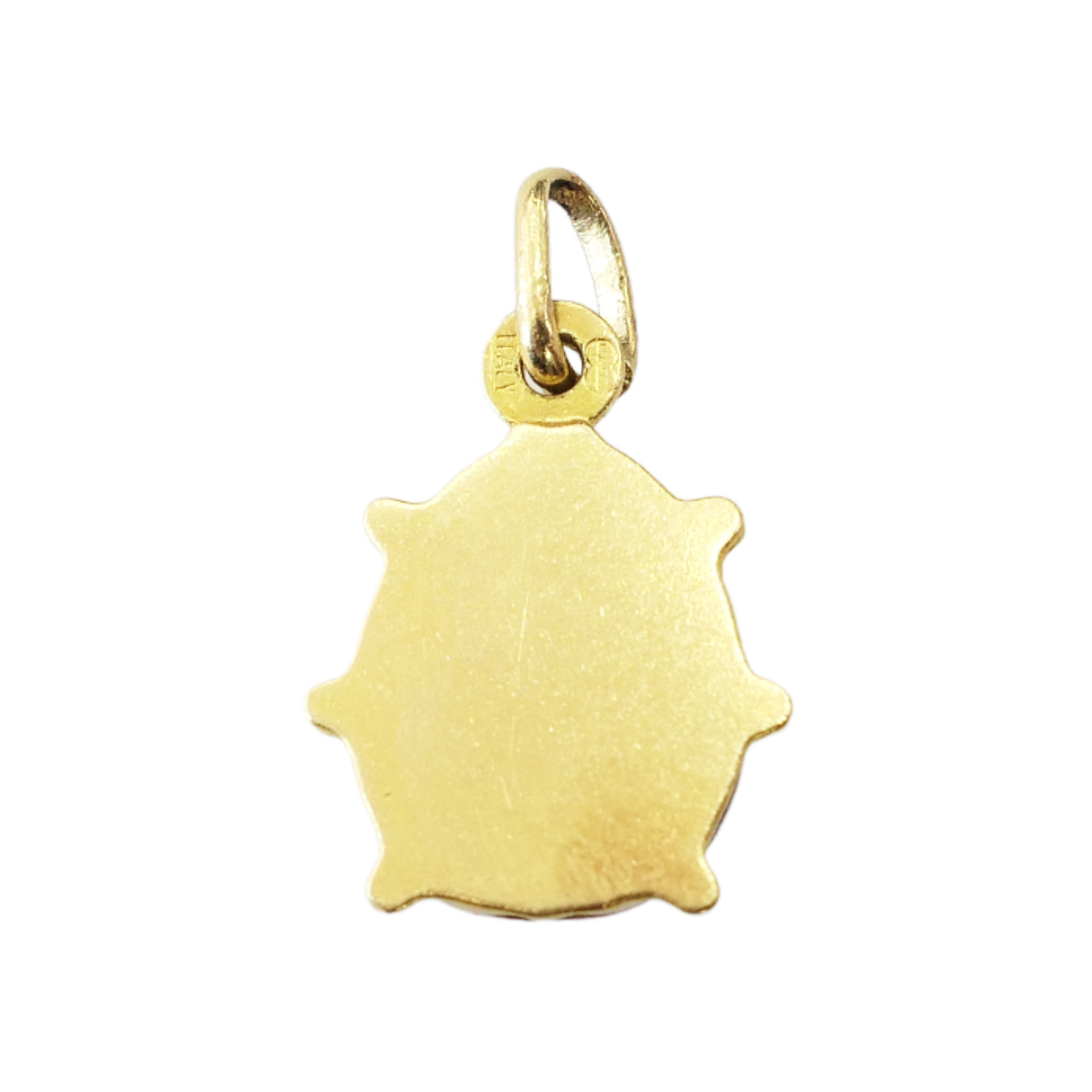 14K Yellow Gold LadyBug Necklace Charm Pendant ~ 1.3g - Gem