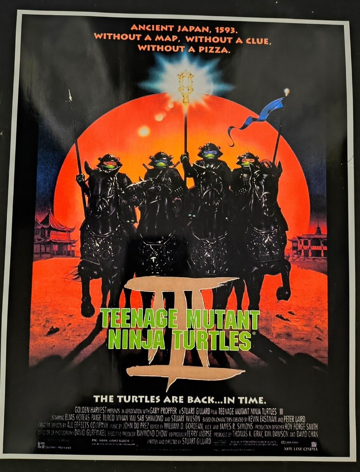 Teenage Mutant Ninja Turtles 90s Movie Poster Set – All 3 Films – 8 ...