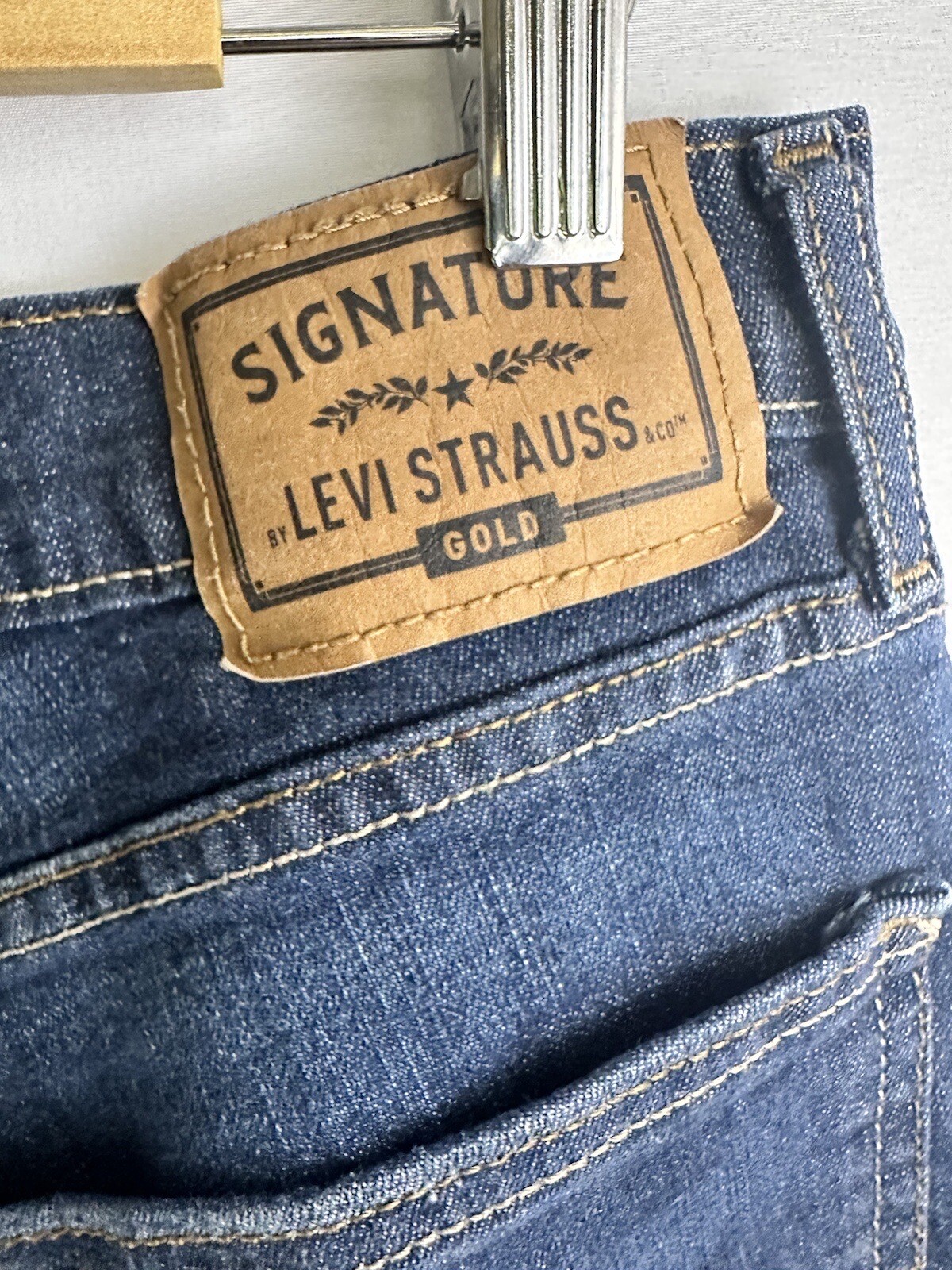 Levi Strauss Signature Athletic Gold Mens Jeans Stretch Blue Denim Tag ...