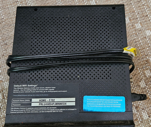 Xfinity Modem Gateway Router ARRIS TG862G/CT WiFi 802.11n w/ Power Cord ...