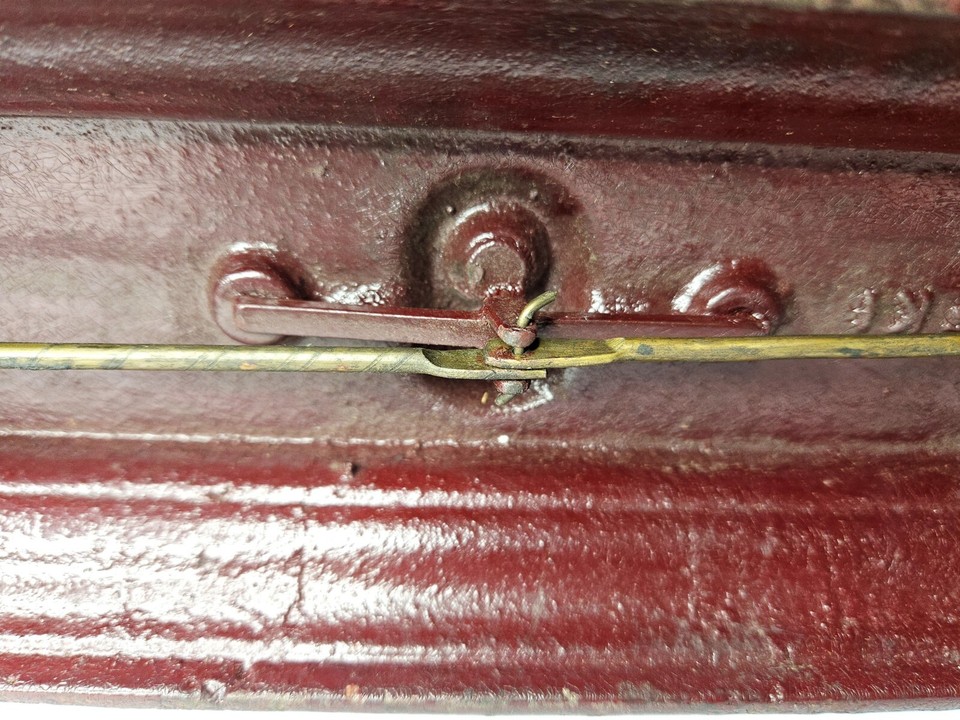 Antique Maroon Cast Iron Fairbanks No. 2 Mercantile Farm Balance Scales ...