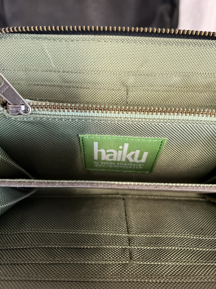 Haiku Crossbody Bag & Wallet By Sharon Eisenhauer Black Leather Floral ...