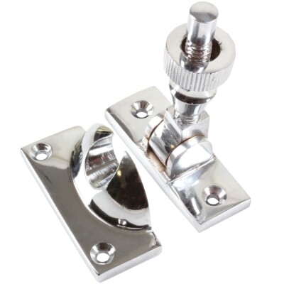 POLISHED CHROME BRIGHTON LEVER LOCK SASH WINDOW FASTENER Twist/Catch ...