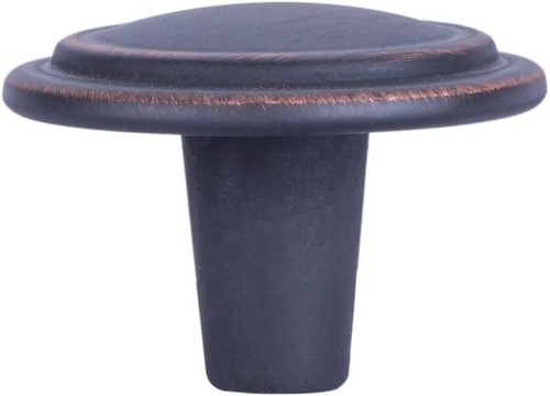 Straight Top Ring Cabinet Knobs,1.25-Inch Diameter,Oil Rubbed Bronze,25 ...