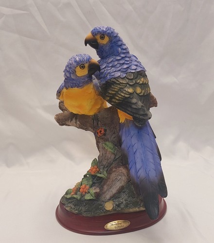 Montefiori Collection Figurine Blue Purple Parrots | eBay