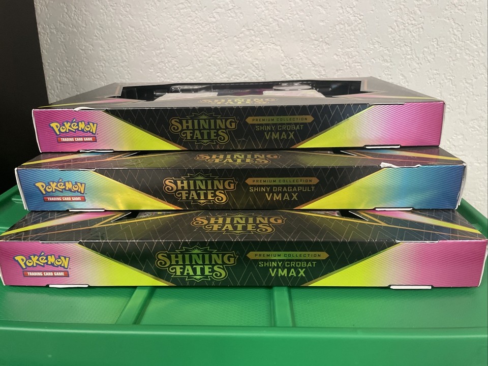 Pokemon Shining Fates Premium Collection Crobat 2 & Dragapult Set ...