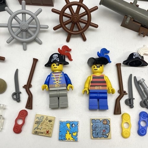 Lego Vintage Pirates Boats Ship Mast Parts Lot Rigging Maps Weapons ...