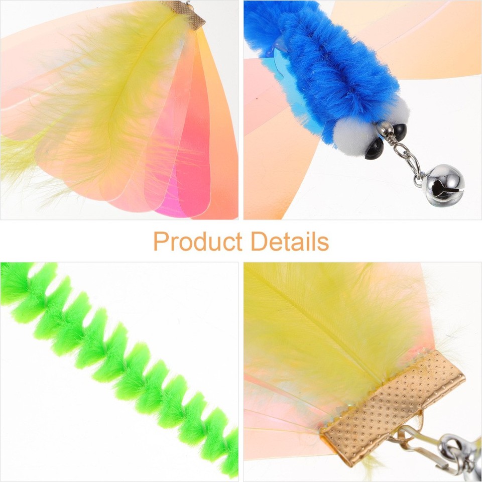 8 Pcs Kitten Accessories Cat Teaser Wand with Tassel Replacement | eBay ...