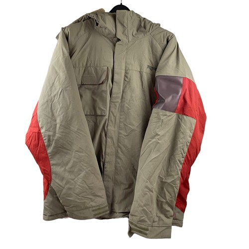 Jansport Jupiter II Parka Hooded Coat Mens XL Khaki Orange Sherpa Lined ...