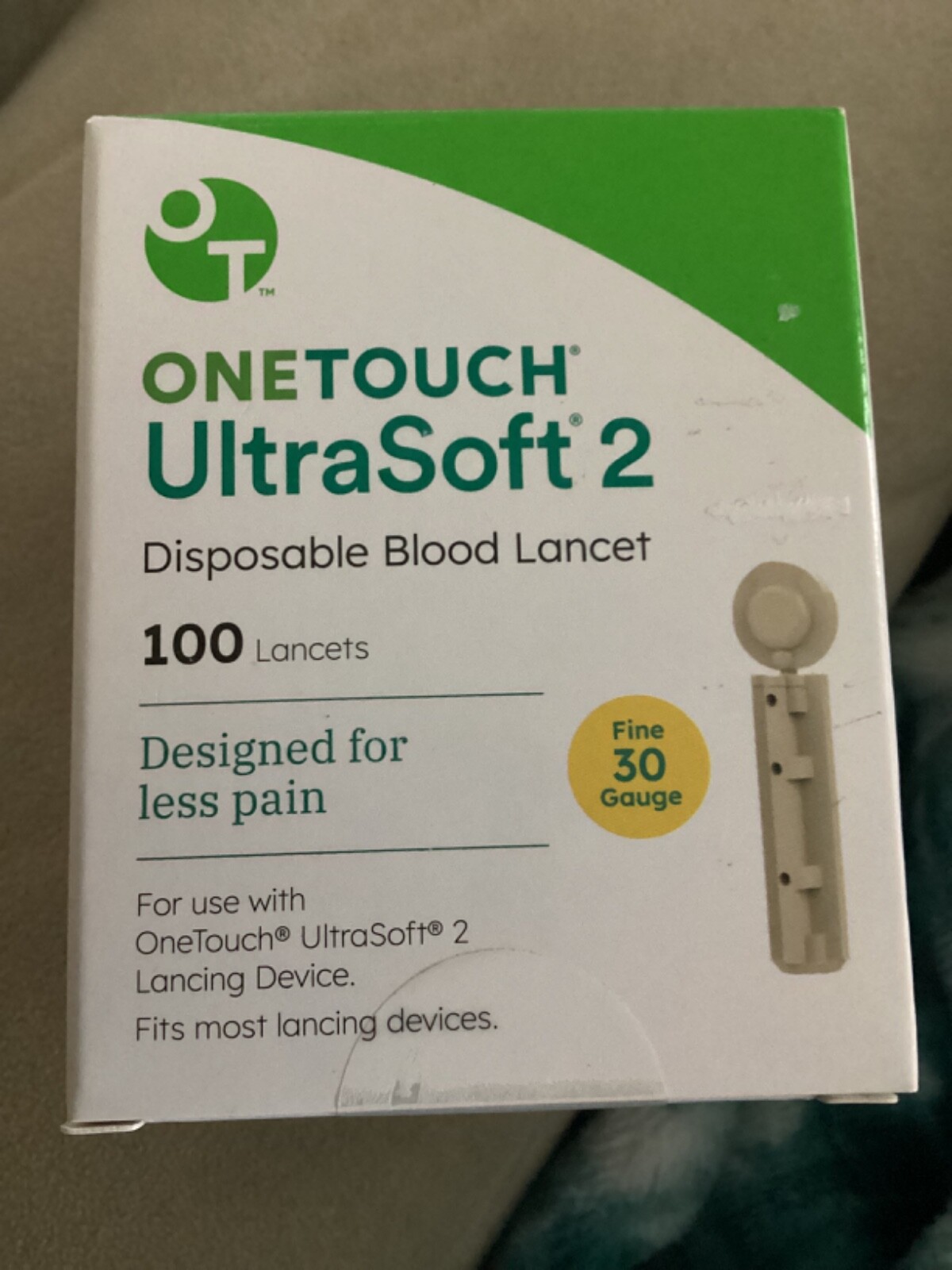 ONE TOUCH UltraSoft 2 Disposable Lancets 100 30 Gauge Exp 12/28 | eBay