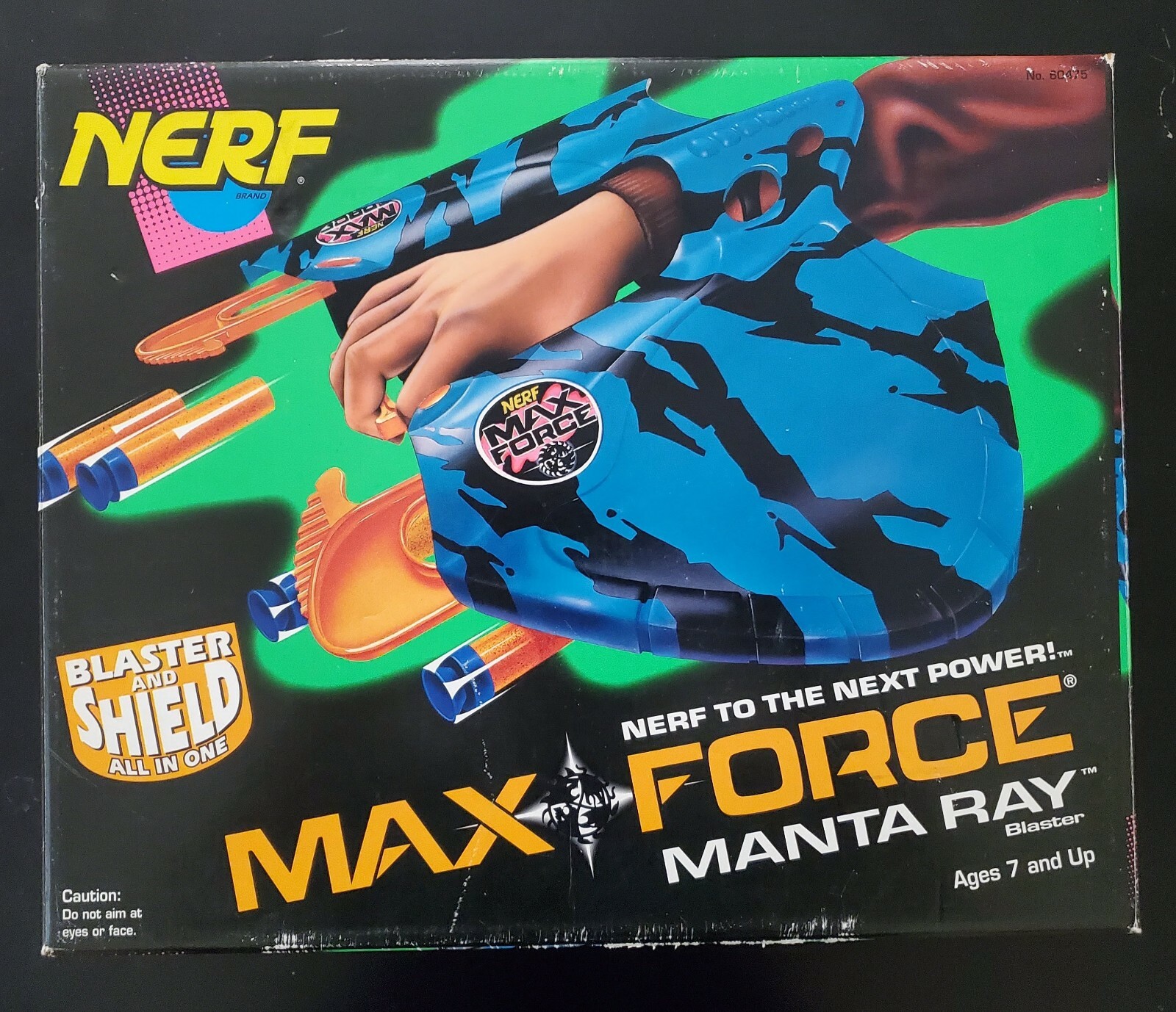 Sealed Nerf MaxForce MantaRay 1995 Max Force Manta Ray Opened for ...