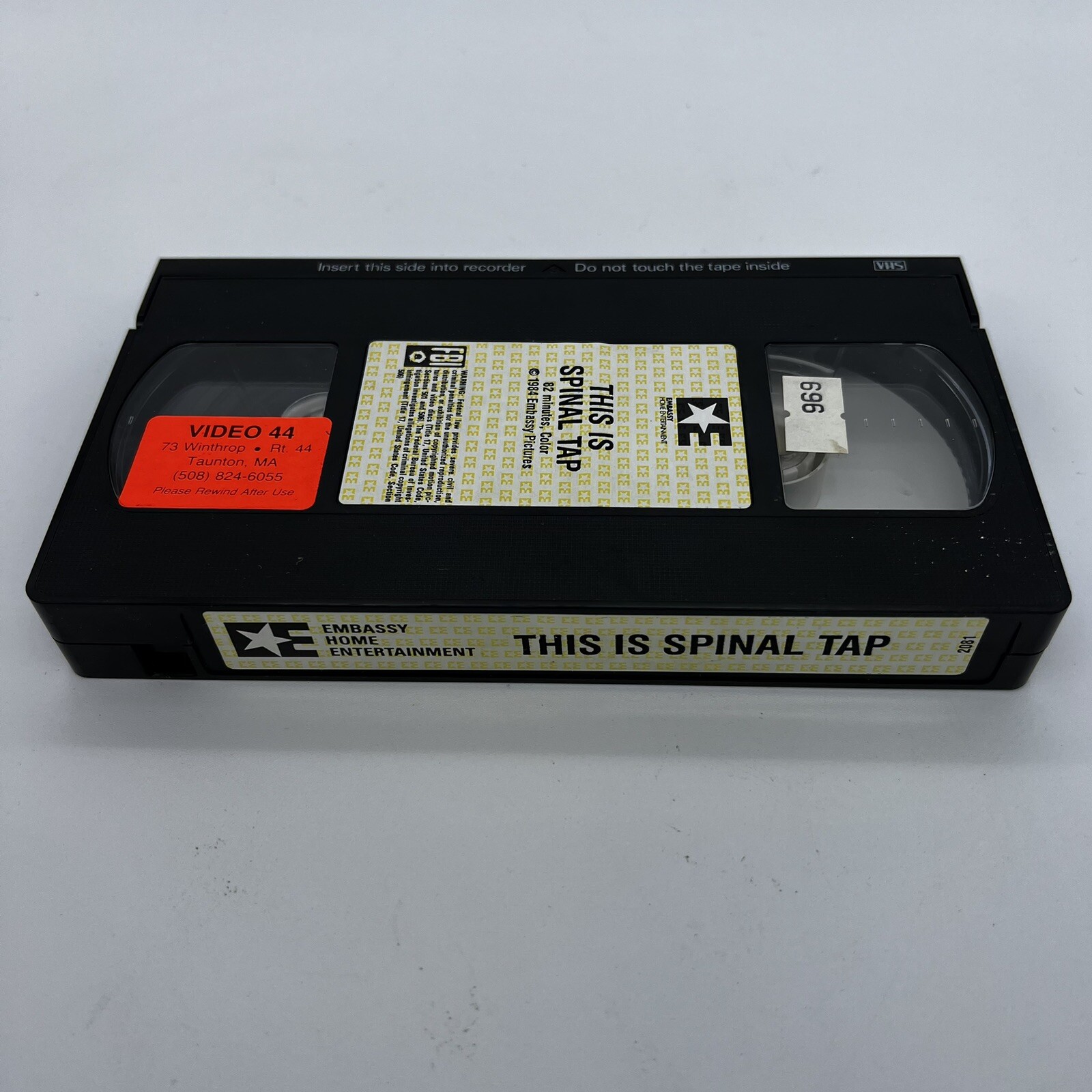 This Is Spinal Tap (VHS, 1984)Nelson Entertainment w/ Prev Unreleased ...