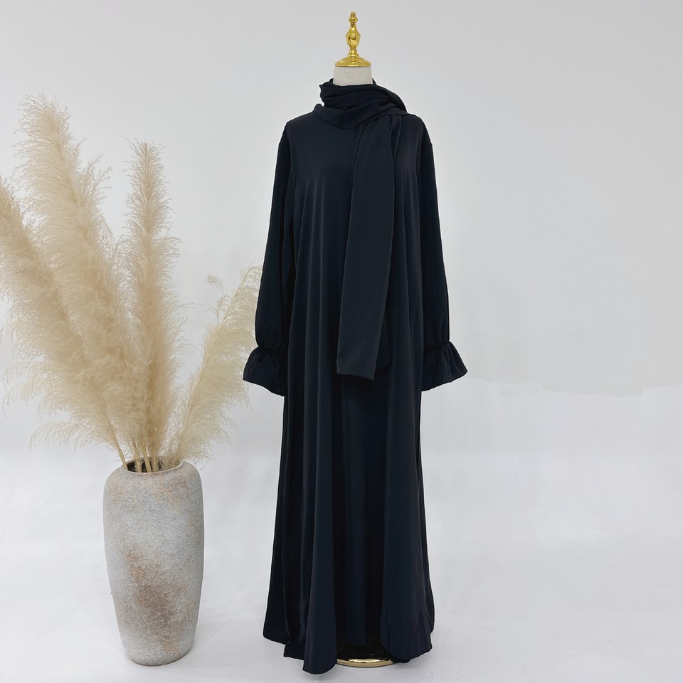 Muslim Women Hijab Long Dress Abaya Muslim Kaftan Maxi Robe Turkey ...