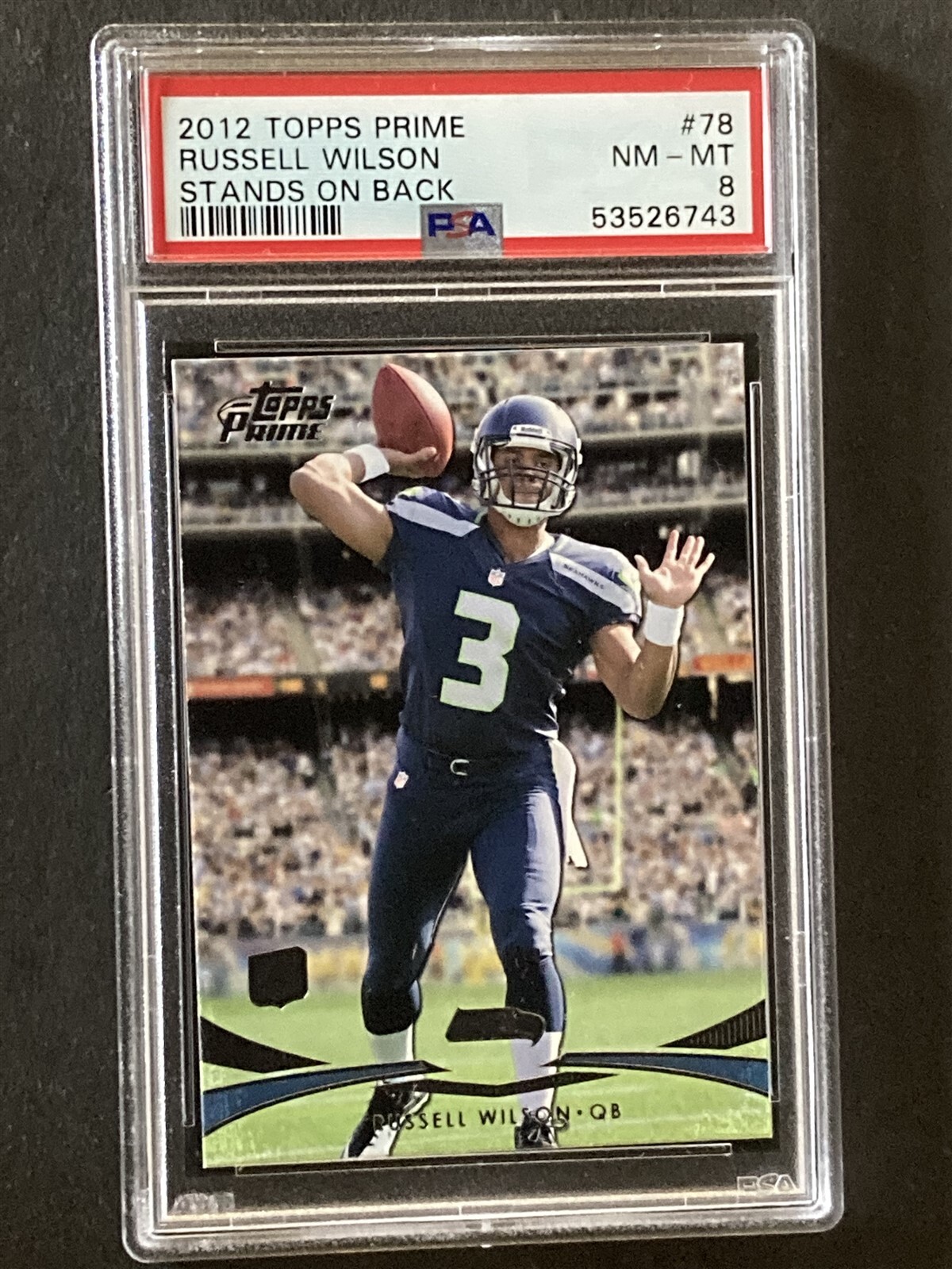 2012 Topps Prime Russell Wilson Stands RC NM-Mint PSA 8 | eBay