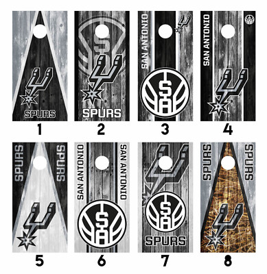 San Antonio Spurs Cornhole Wrap Skin Decal Vinyl Sticker MANY DESIGNS ...