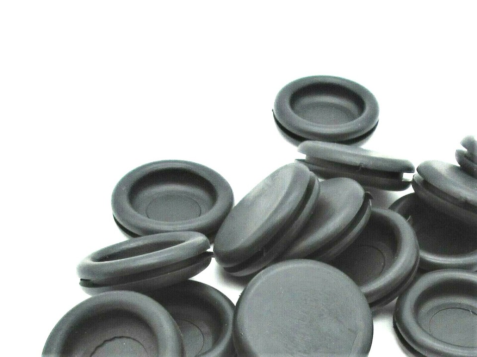 1 1/4" Rubber Panel Plug, Solid Grommet, Knockout Plug, Fits 1/16 ...