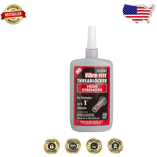 250ml Red High Strength Threadlocker - Secures and Prevents Leaks in Assemblies | eBay