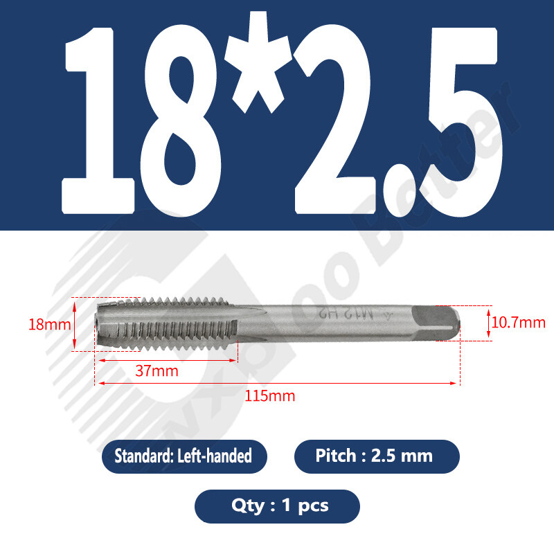Machine Taps M1 ~ M24 Metric/Imperial Measuring System Manual Tapping ...