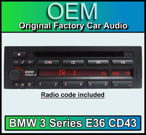 BMW 3 Series E36 CD playerCD43 radio car stereo Supplied with radio ...