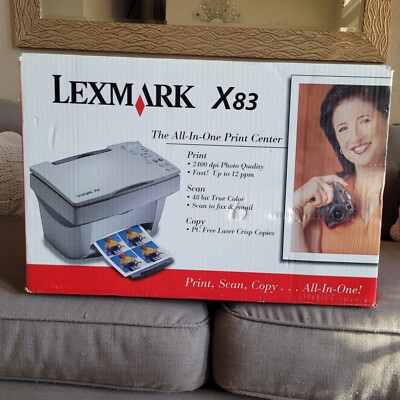 Lexmark X83 Copy-Print Scan All In One Print Center New in box | eBay