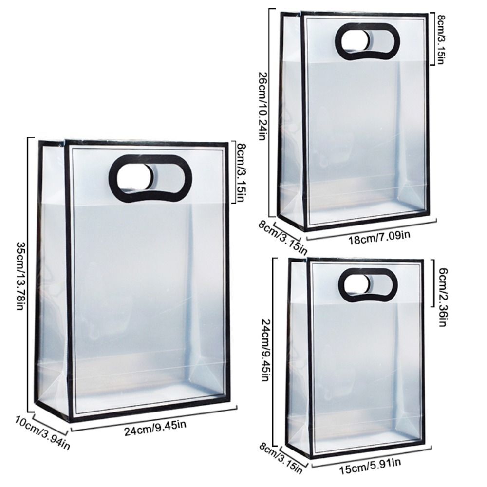 Portable Gift Bags Handbag PVC Packaging Bag New Wedding Tote Gift Bag ...