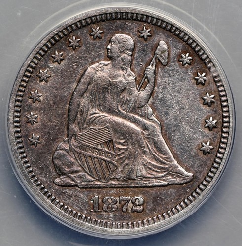 1872 Liberty Seated Quarter, ANACS AU Details | eBay