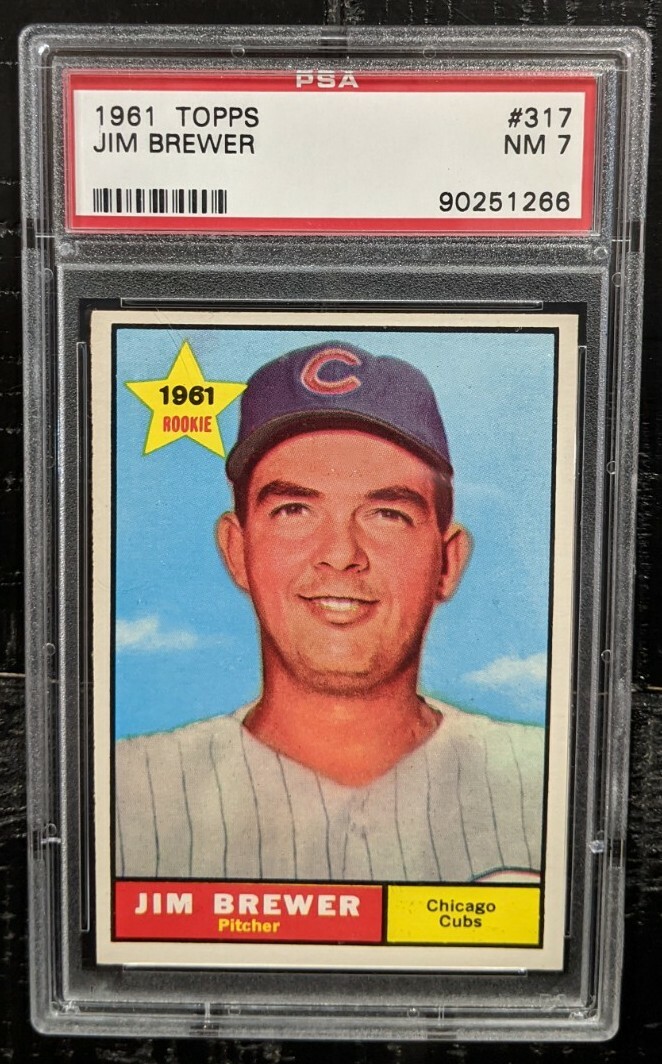 1961 Topps - #317 Jim Brewer (RC) for sale online | eBay