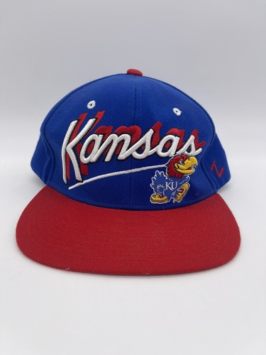 Kansas Jayhawks KU University of Kansas Zephyr Snapback Hat Blue & Red ...