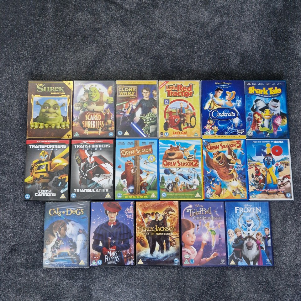 Large Kids/Children's DVD Bundle - Disney, Dreamworks, etc. | eBay